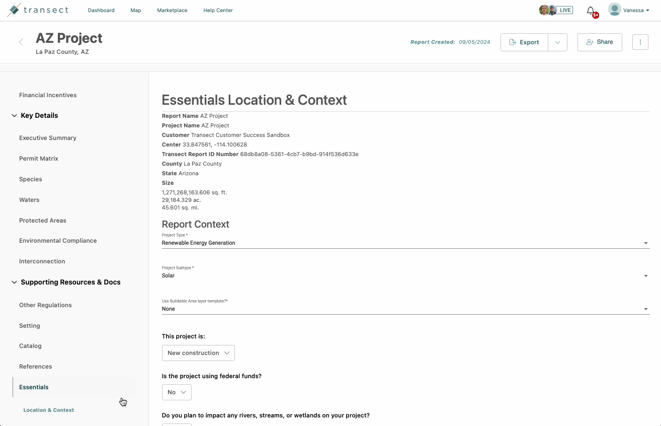 Updating an Existing Report's Context